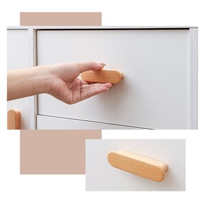 Wood Drawer Pulls Knobs Ash Cupboard Handles/rosewood Drawer Knobs/oak Cabinet Pulls/cherry Wood ...