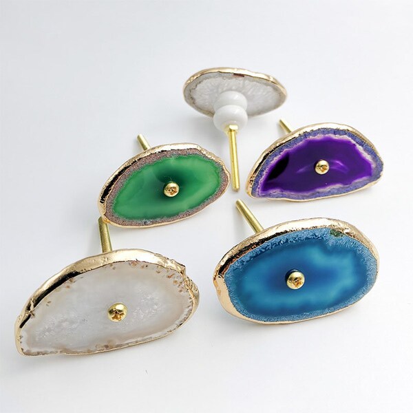 Agate Drawer Pulls - Etsy