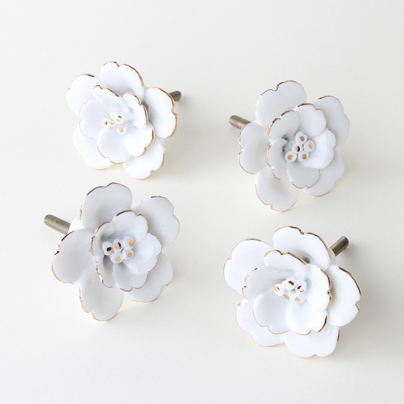 Flower Drawer Knob - Etsy