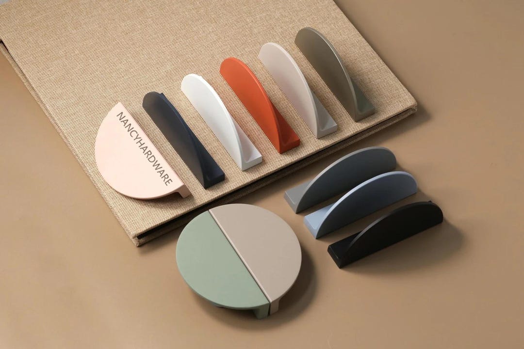 Low Saturation Semi Circle Handles,half Round Dresser Drawer Pulls ...