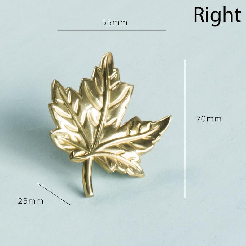 Maple Leaf Brass Knobs and Pulls/brass Leaves Drawer - Etsy