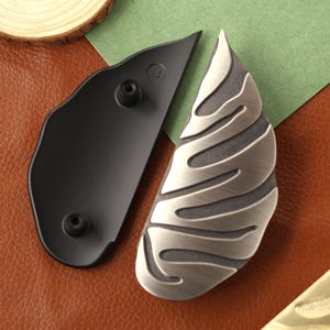 Monstera Leaf Brass Knobs and Pulls/ Turtle Leaf Drawer Knobs/cabinet Pulls/wardrobe Pull ...