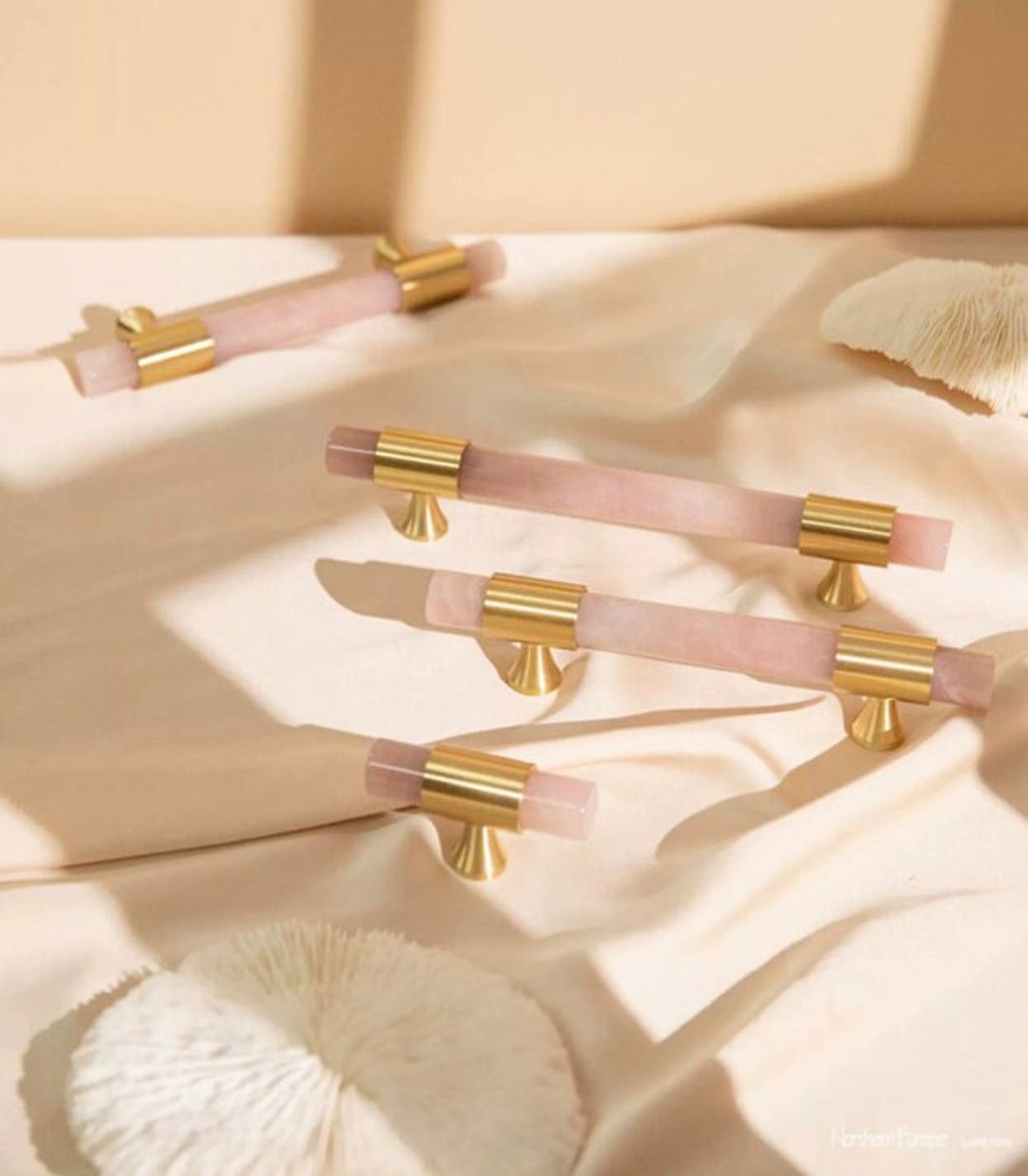 Pink Marble Drawer Knobs Pulls/ Cabinet Cupboard Pull Handles/kitchen ...