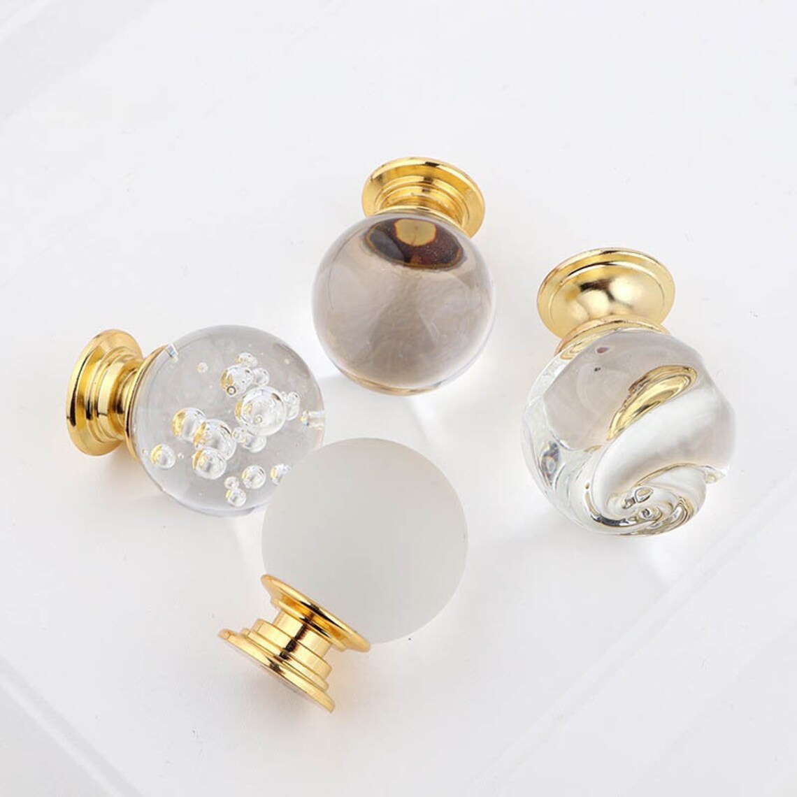 Crystal Ball Knob for Furniture/clear Matte Crystal Drawer | Etsy