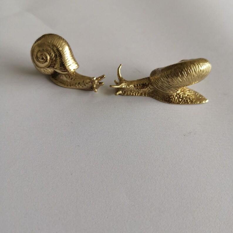 Snails Brass Knobs and Pulls/drawer Knobs/cabinet - Etsy