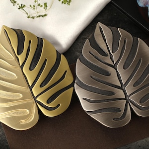 Monstera Leaf Brass Knobs and Pulls/ Turtle Leaf Drawer Knobs/cabinet Pulls/wardrobe Pull ...
