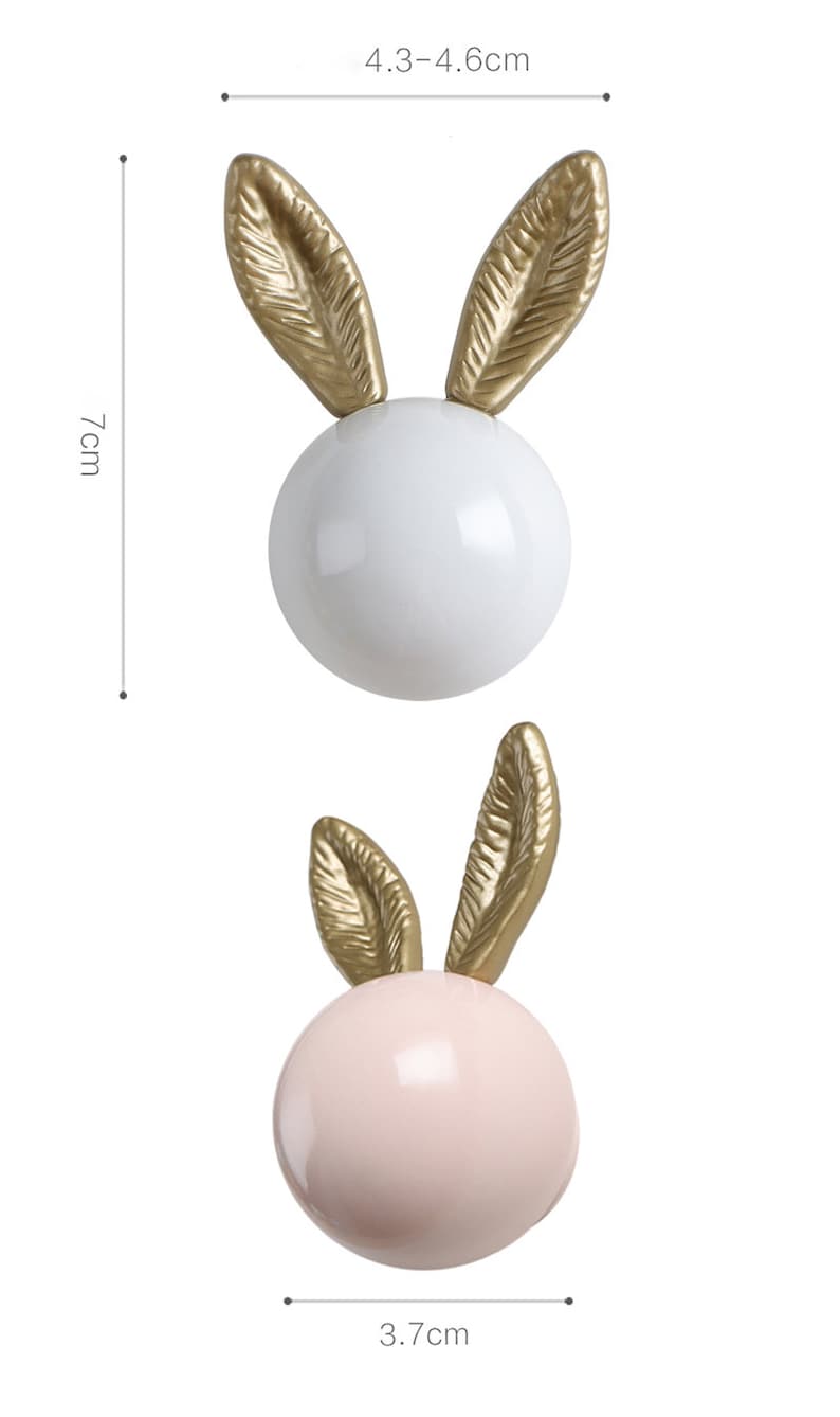 Ceramic Bunny Knobs/ceramics Drawer Knobs for Kids/rabbit - Etsy