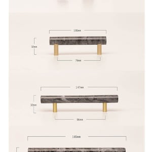 Sleek Marble Drawer Knobs Pulls/kitchen Pull Handles/custom Engraved ...