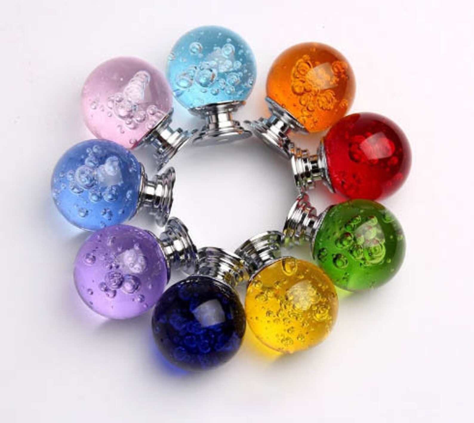 Crystal Knob for Furniture/ Colorful Drawer Knobs/Cabinet | Etsy