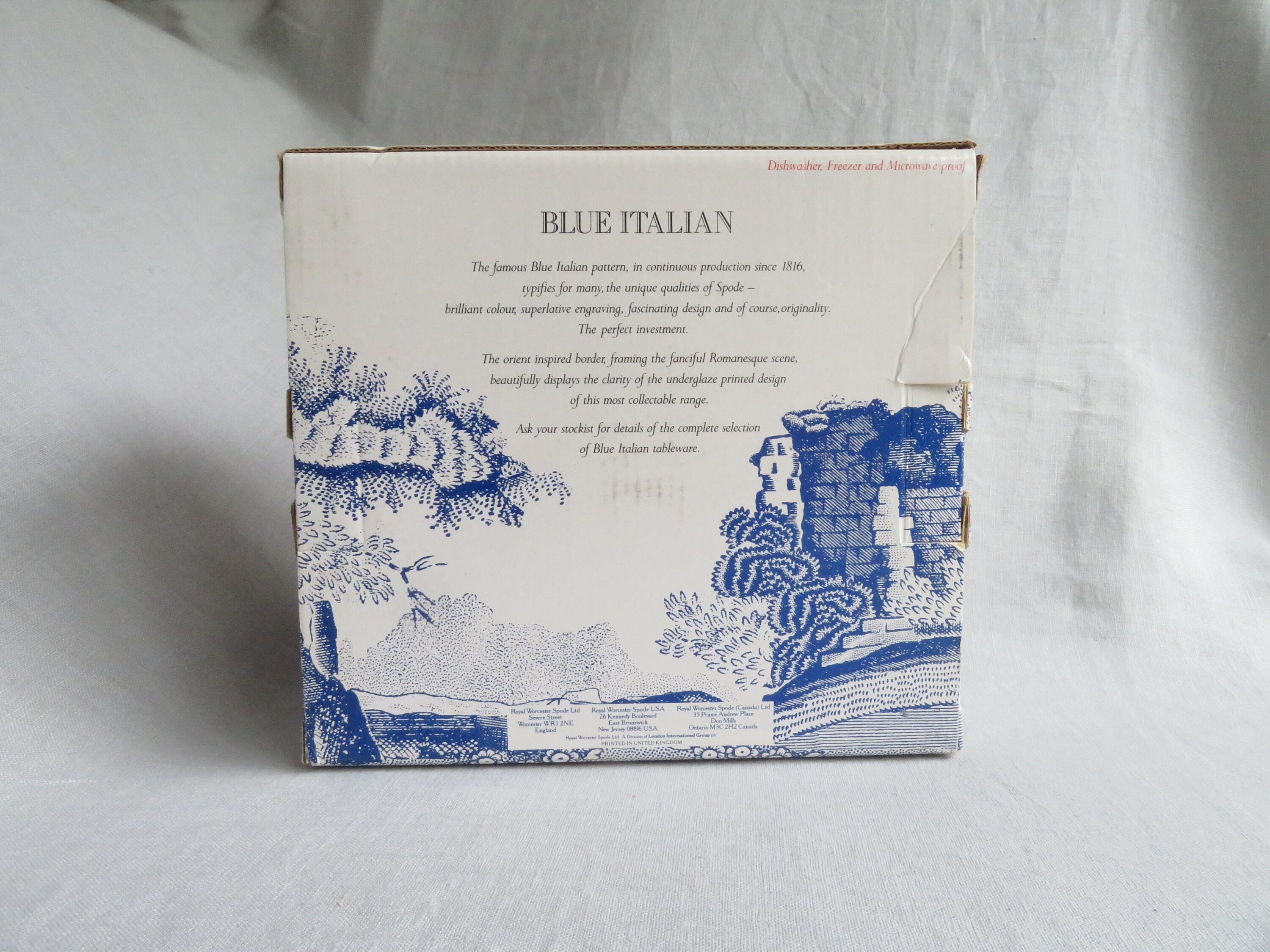 Spode Blue Italian set of three tea cups and saucers in the | Etsy