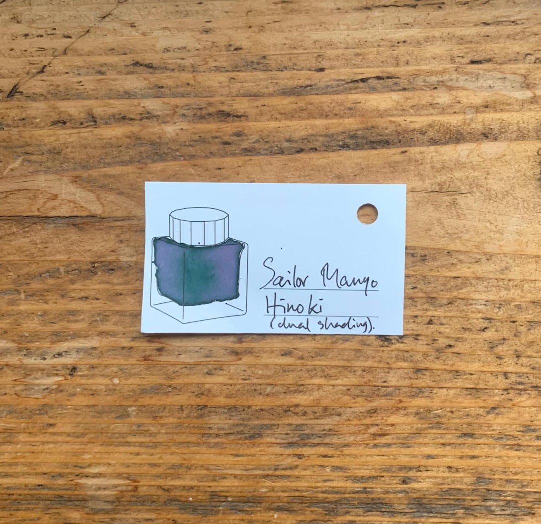 Sailor Manyo Hinoki 3ml Fountain Pen Ink Sample - Fast Shipping From UK ...