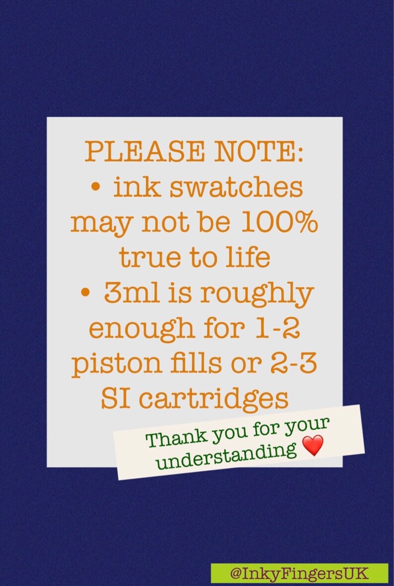 Mystery Fountain Pen Ink Sample Sets (5x3ml) - Etsy