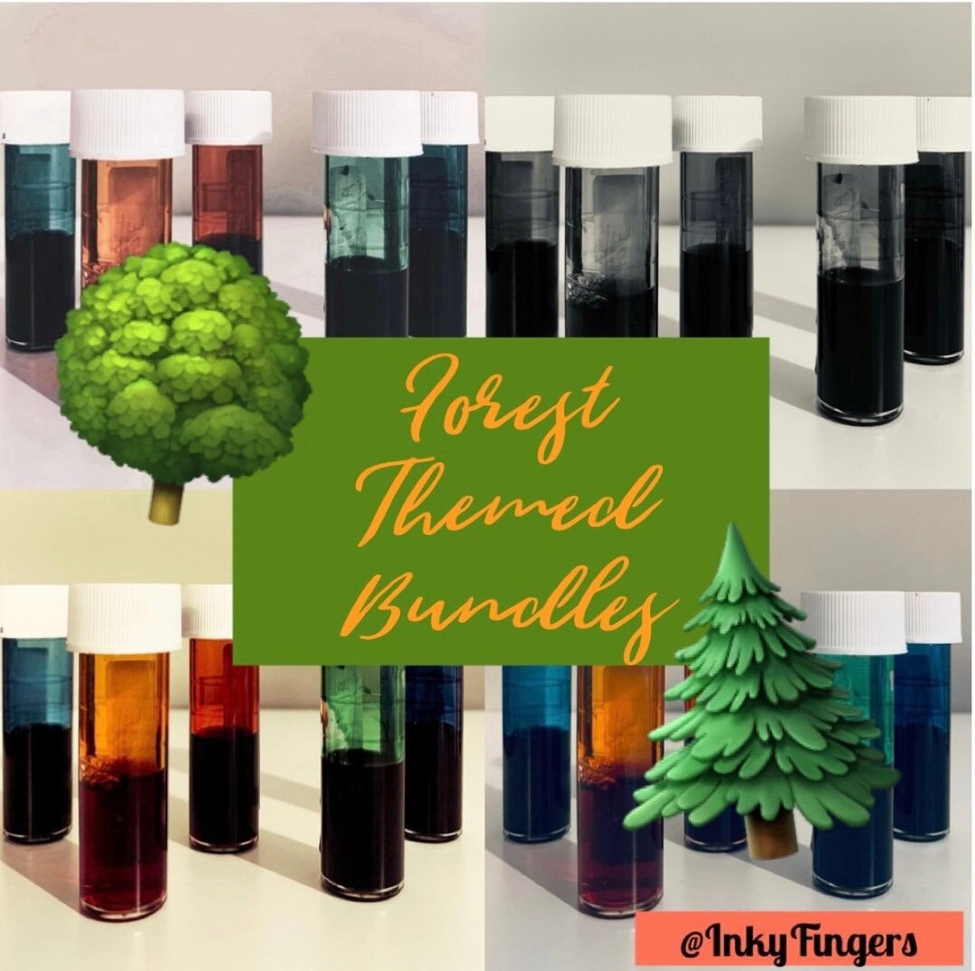 Forest Themed Fountain Pen Ink Sample Sets 5x3ml - Etsy