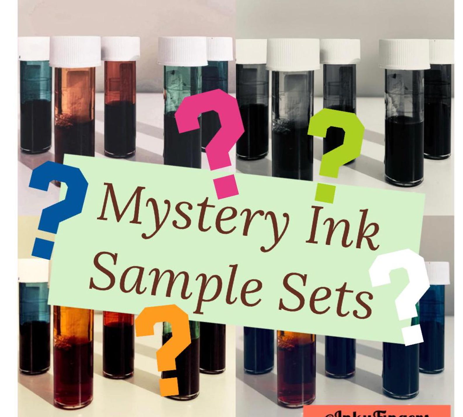 Mystery Fountain Pen Ink Sample Sets (5x3ml) - Etsy