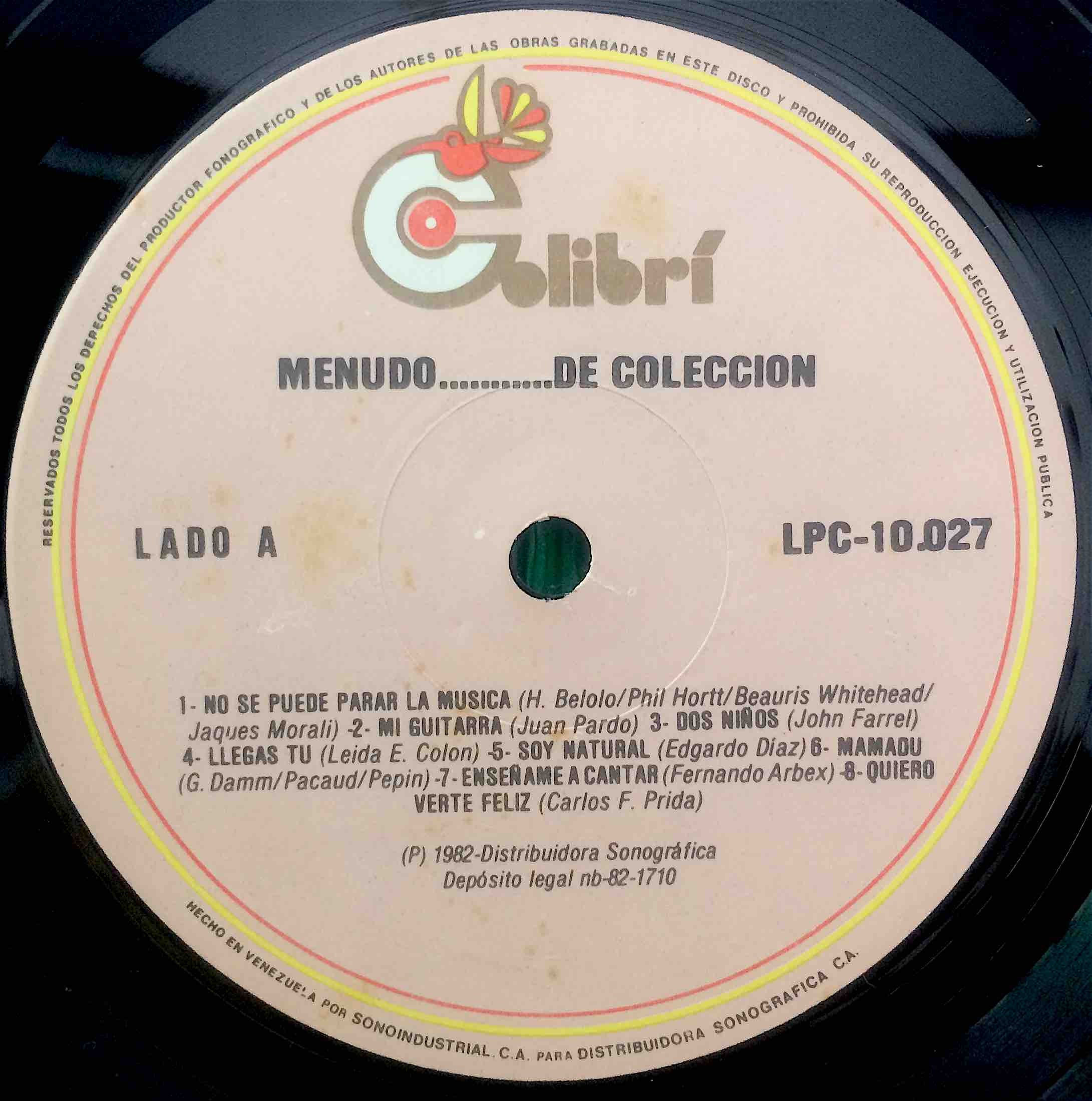 Menudo Vinyl Collection Contains the Complete Interior Book Original Lp ...