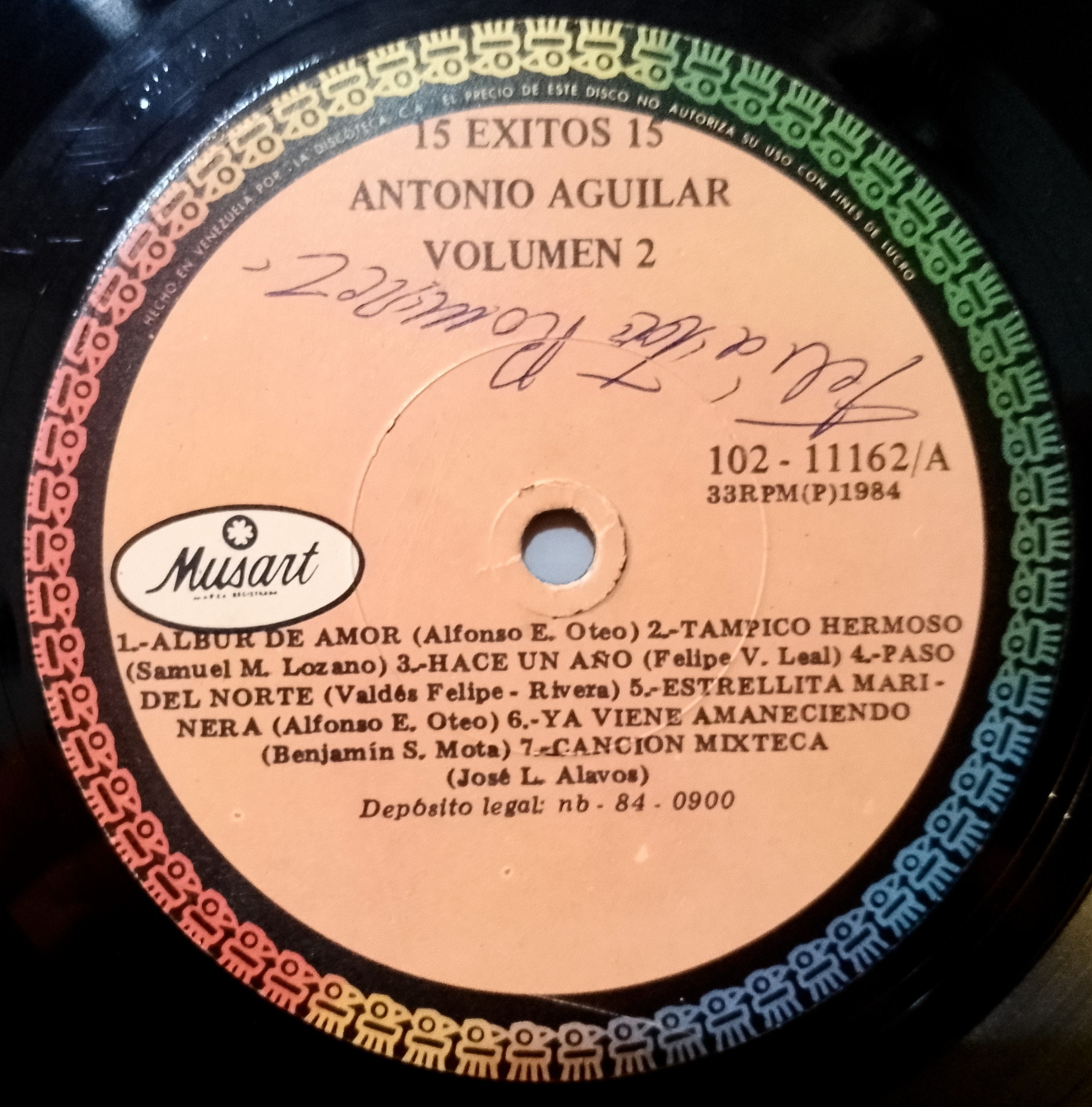 Antonio Aguilar 15 Exitos De Antonio Aguilar Vol.2 Vinyl LP - Etsy