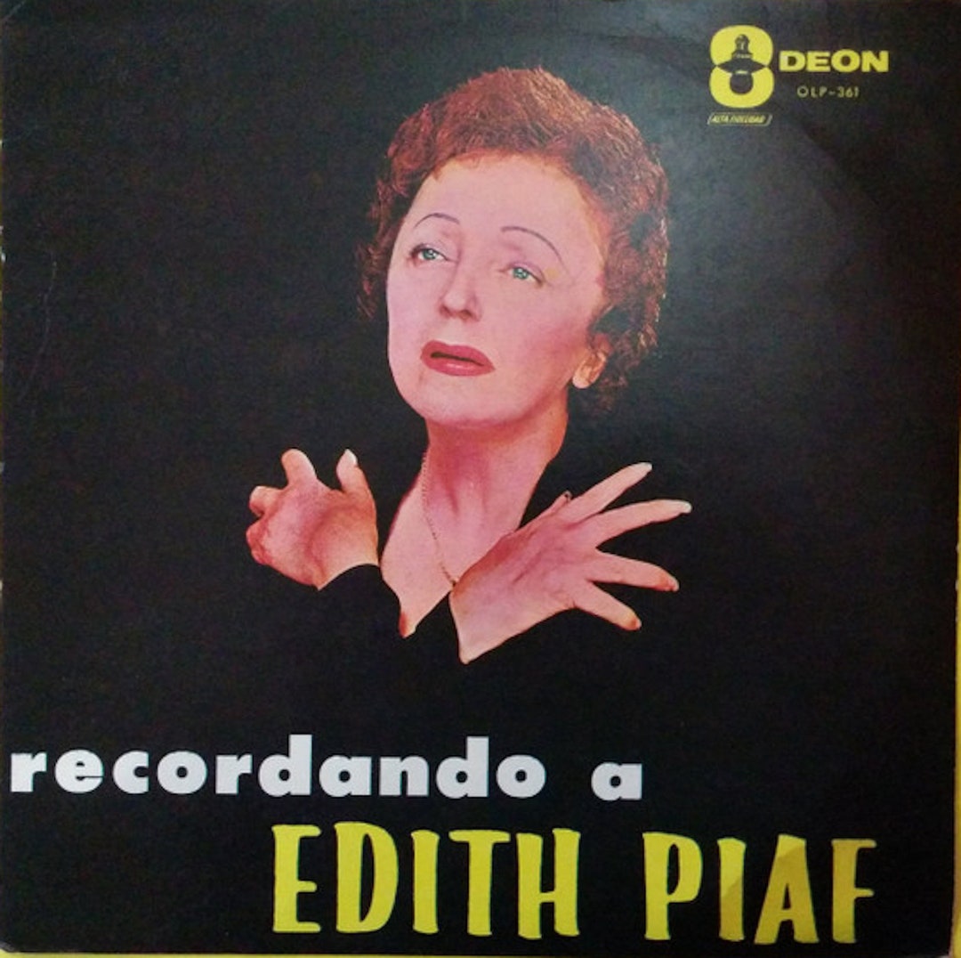 Edith Piaf Vinyl Remembering Her Best Songs Original LP Record Pressed ...