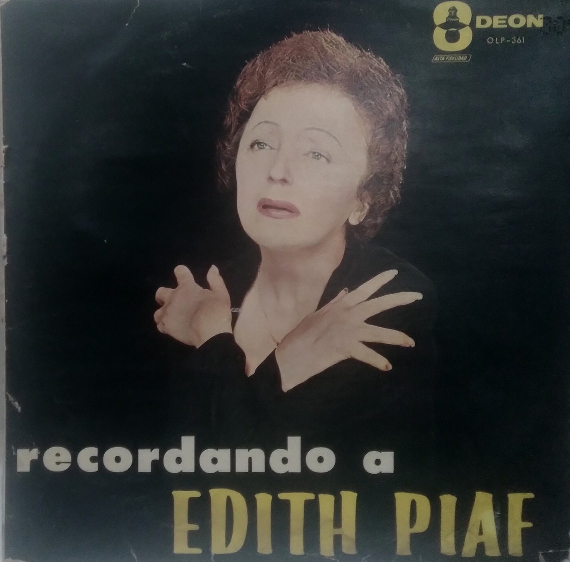Edith Piaf Vinyl Remembering Her Best Songs Disco Lp Original - Etsy