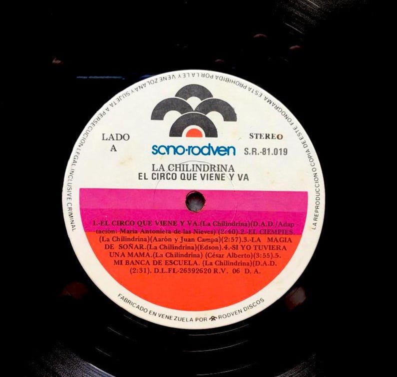 La Chilindrina Vinilo El Circo Que Viene Y Va Disco Lp Original Sello ...