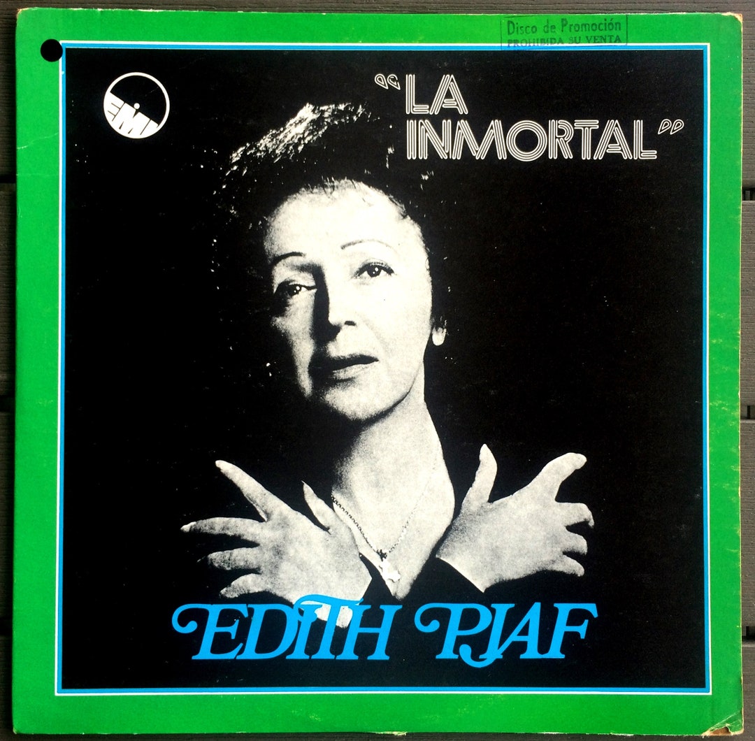 Edith Piaf Vinyl the Immortal All Her Greatest Hits Original LP Record ...