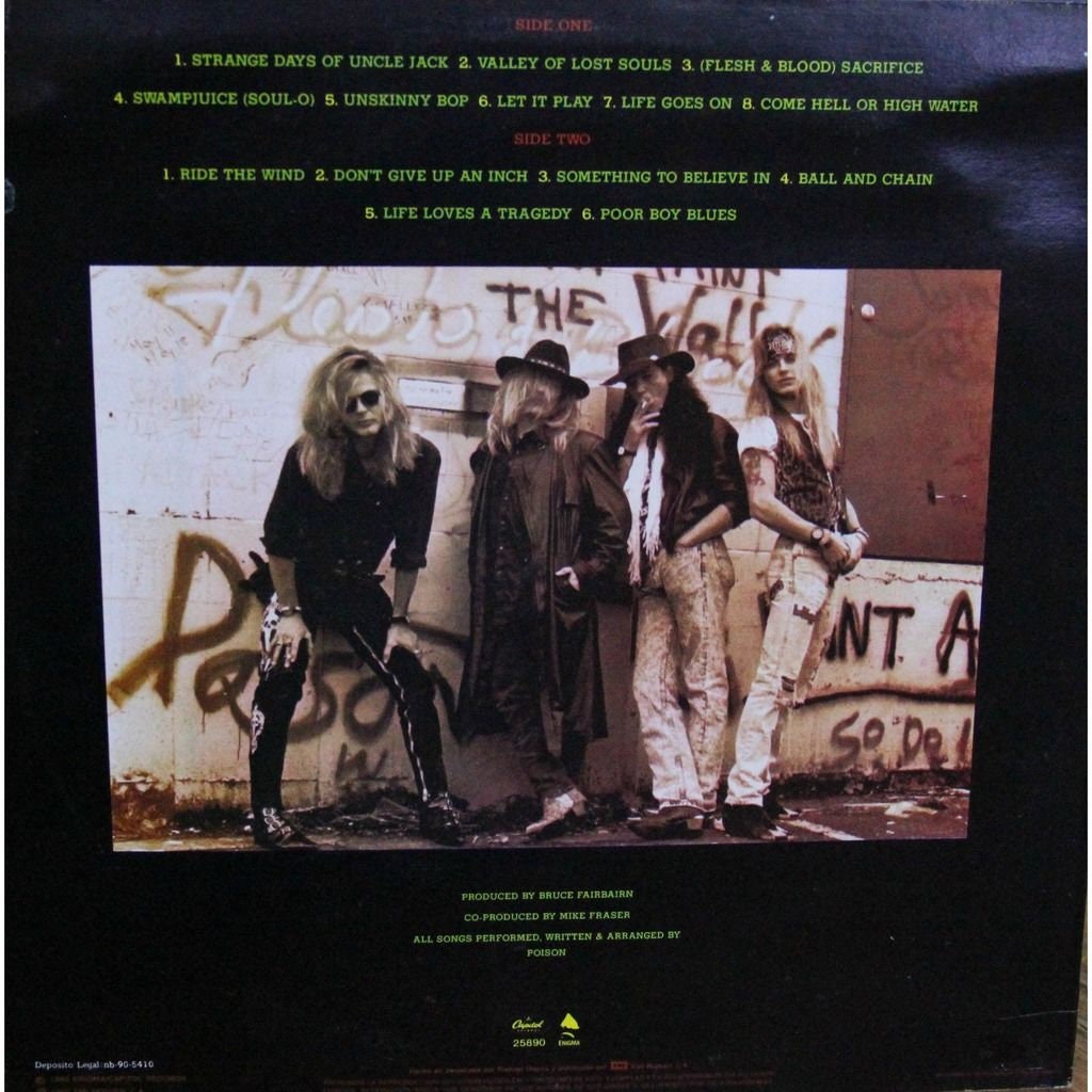 Poison Vinyl Flesh and Blood Special Edition of Latin America Original ...