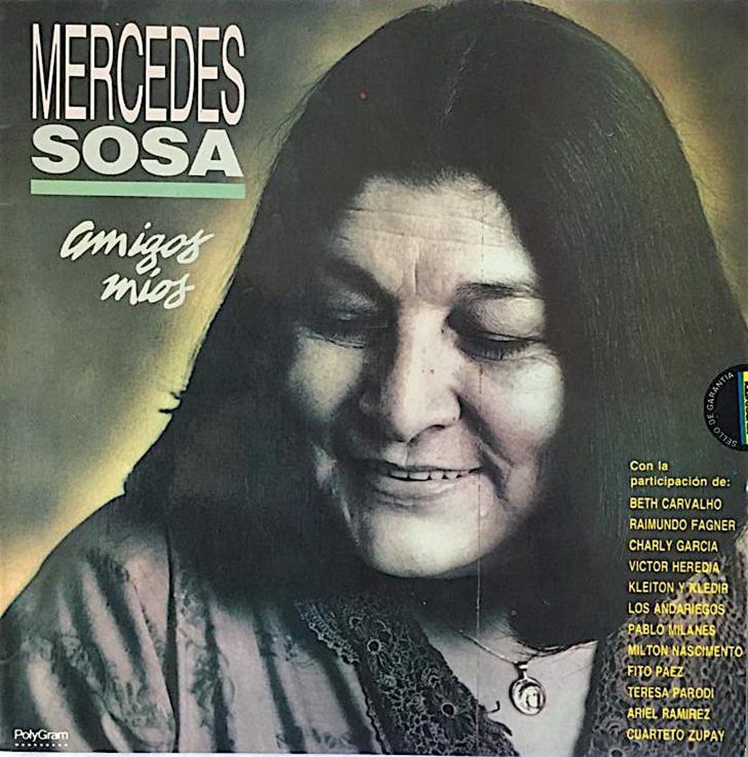 Mercedes Sosa Vinyl My Friends With Fito Paez Chico Buarque Charly ...