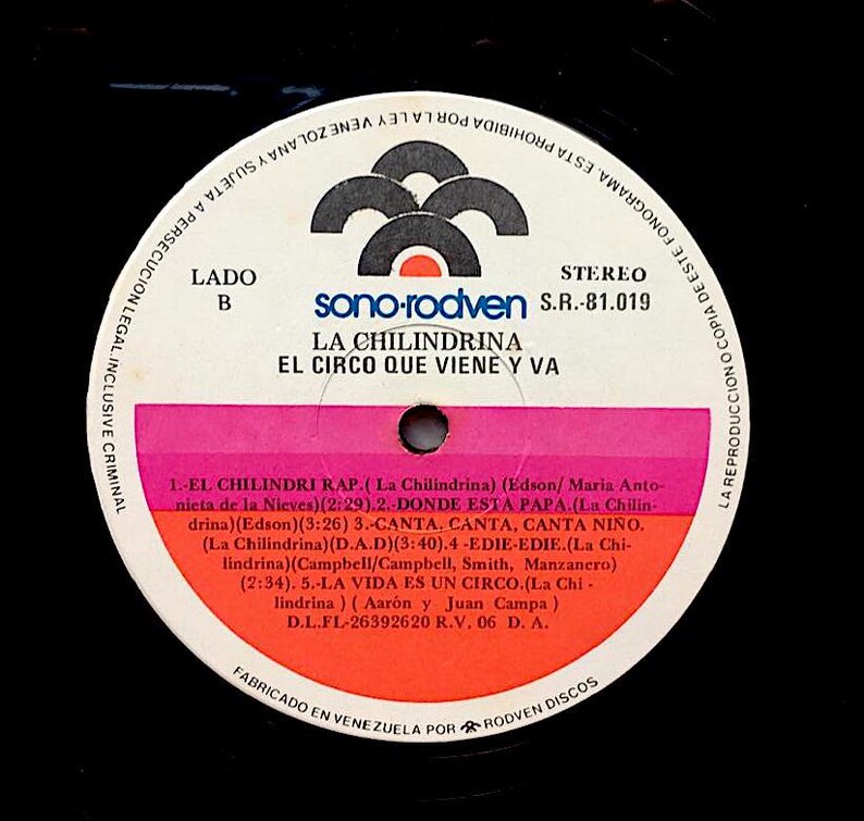 La Chilindrina Vinilo El Circo Que Viene Y Va Disco Lp Original Sello ...
