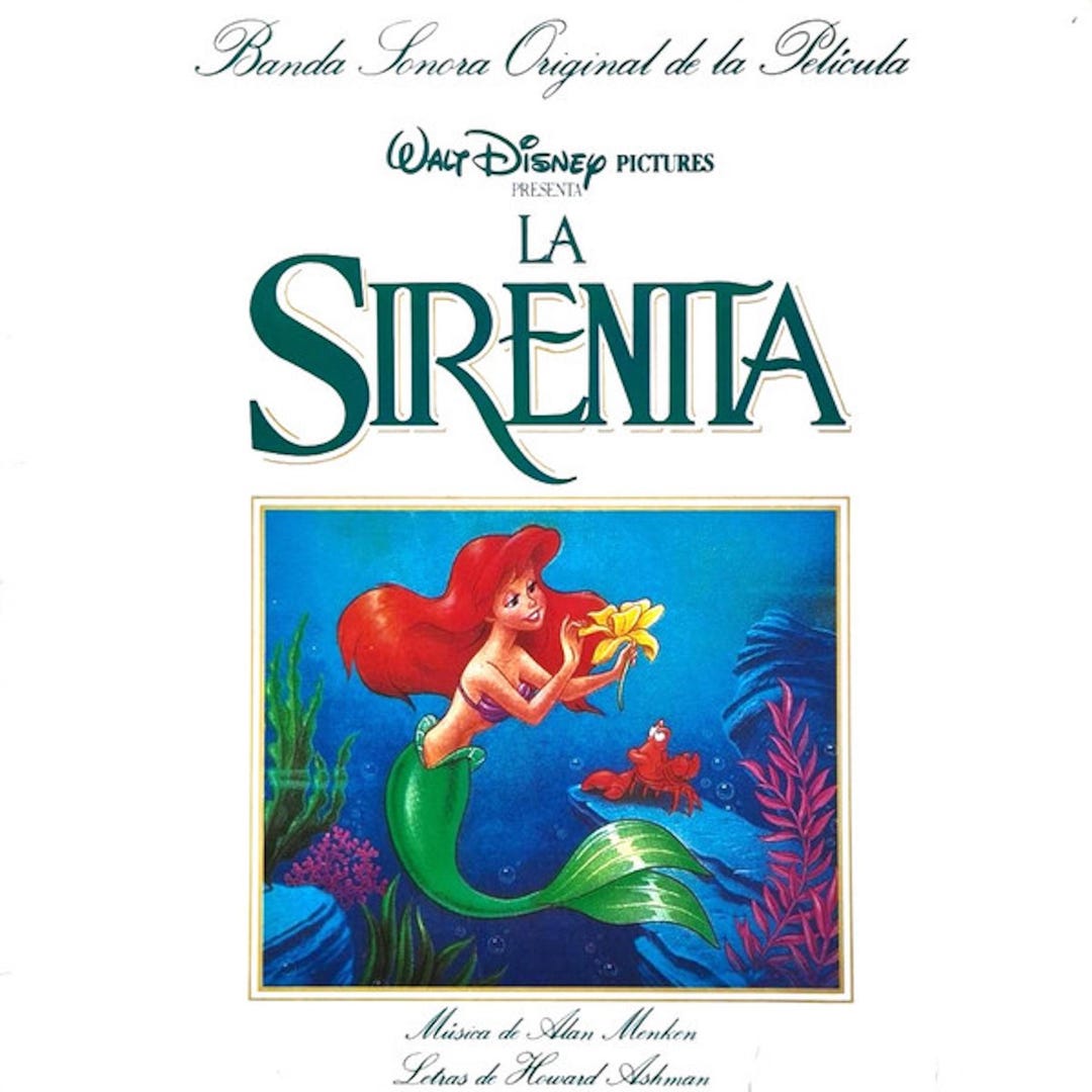 La Sirenita Banda Sonora Original De La Película Vinilo Disco Lp 1990 ...