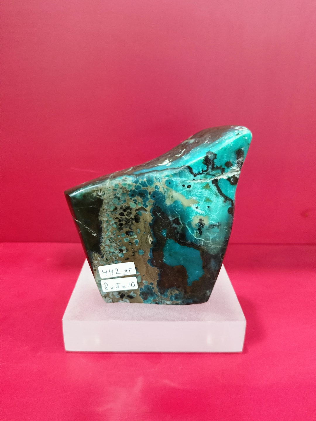 Rare Strongest Energy Blue Black Crystal With Picture Petrified Wood ...