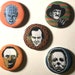 HALLOWEEN HORROR BADGES Set of 5 - Etsy