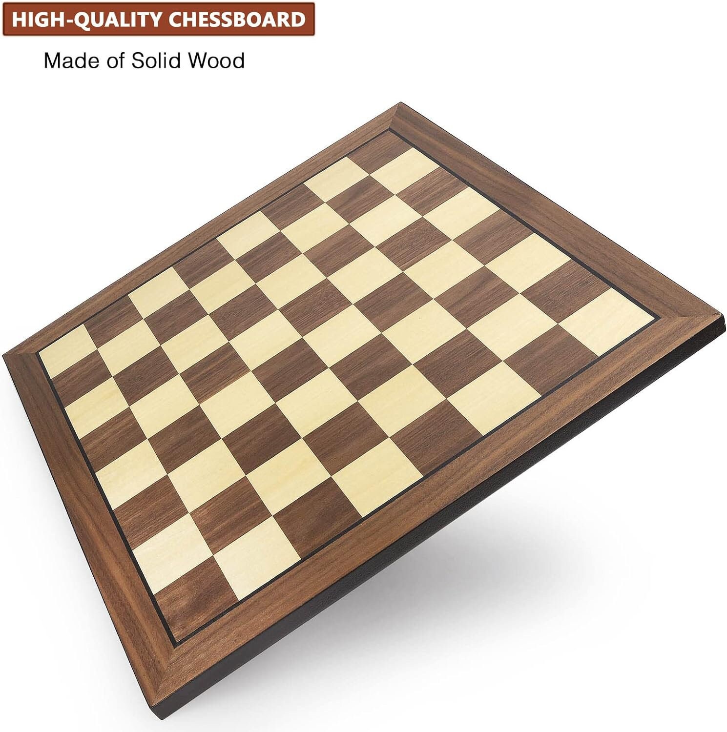 Deluxe 5454cm Super Large Chess Set Walnut Wooden Timber Unfolding ...