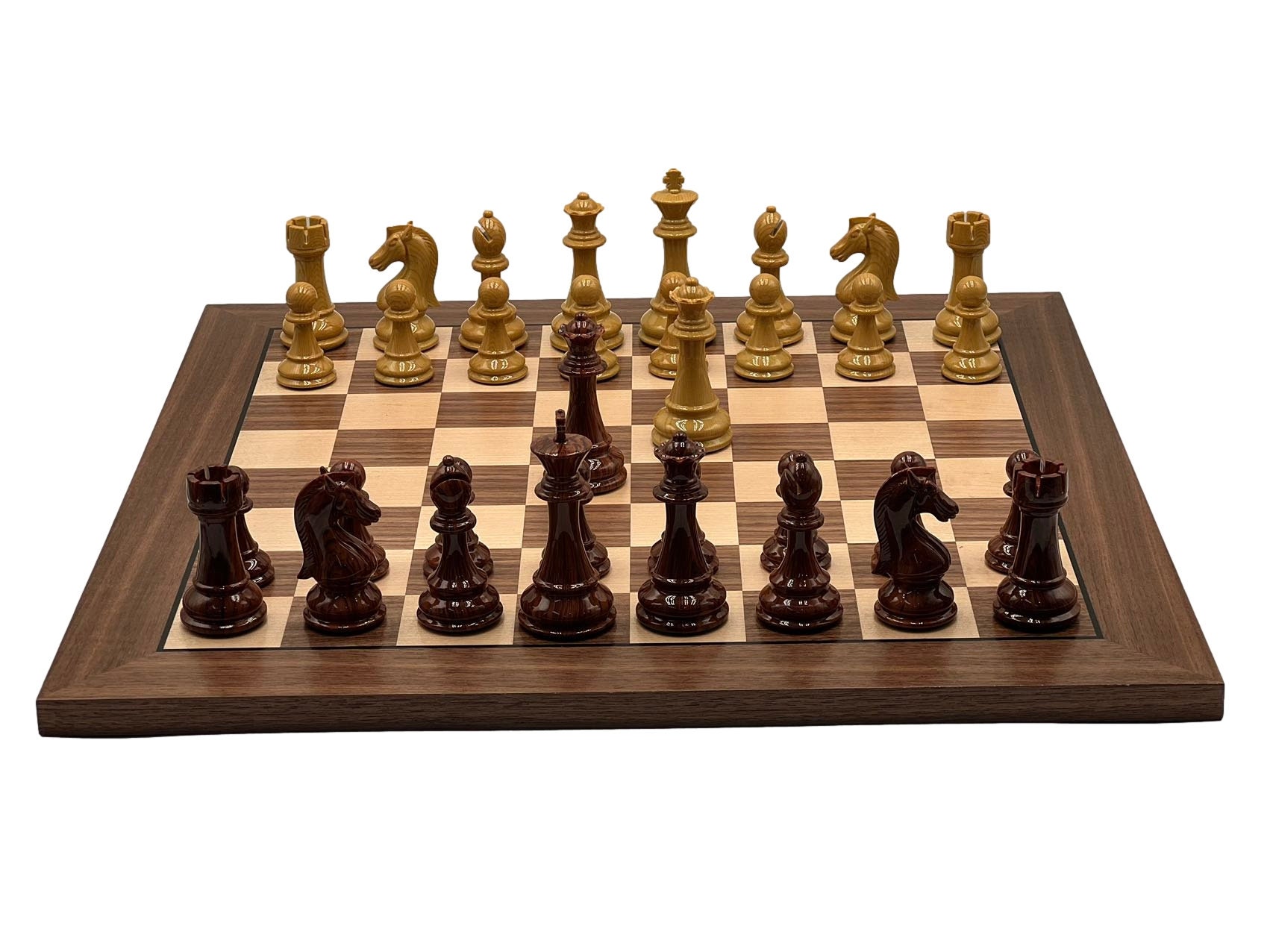 Deluxe 5454cm Super Large Chess Set Walnut Wooden Timber Unfolding ...