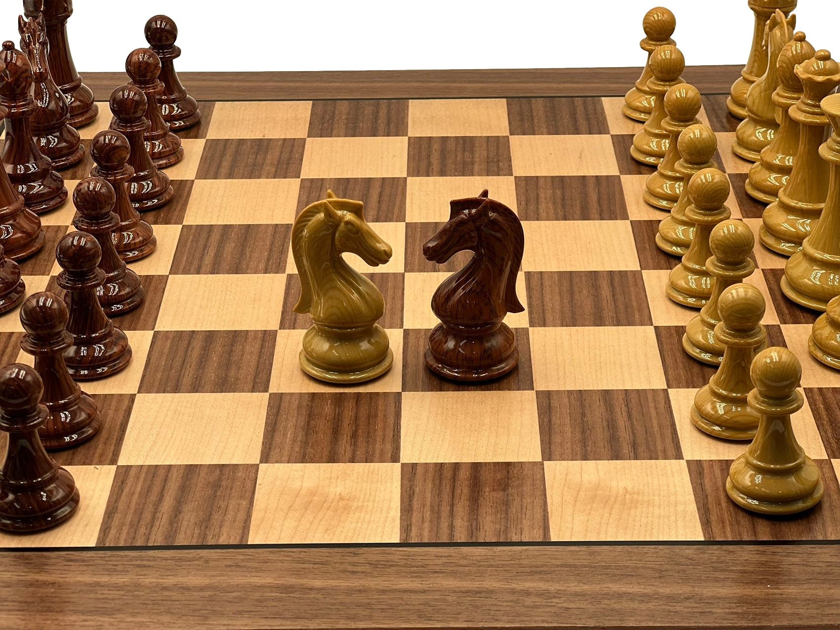 Deluxe 5454cm Super Large Chess Set Walnut Wooden Timber Unfolding ...