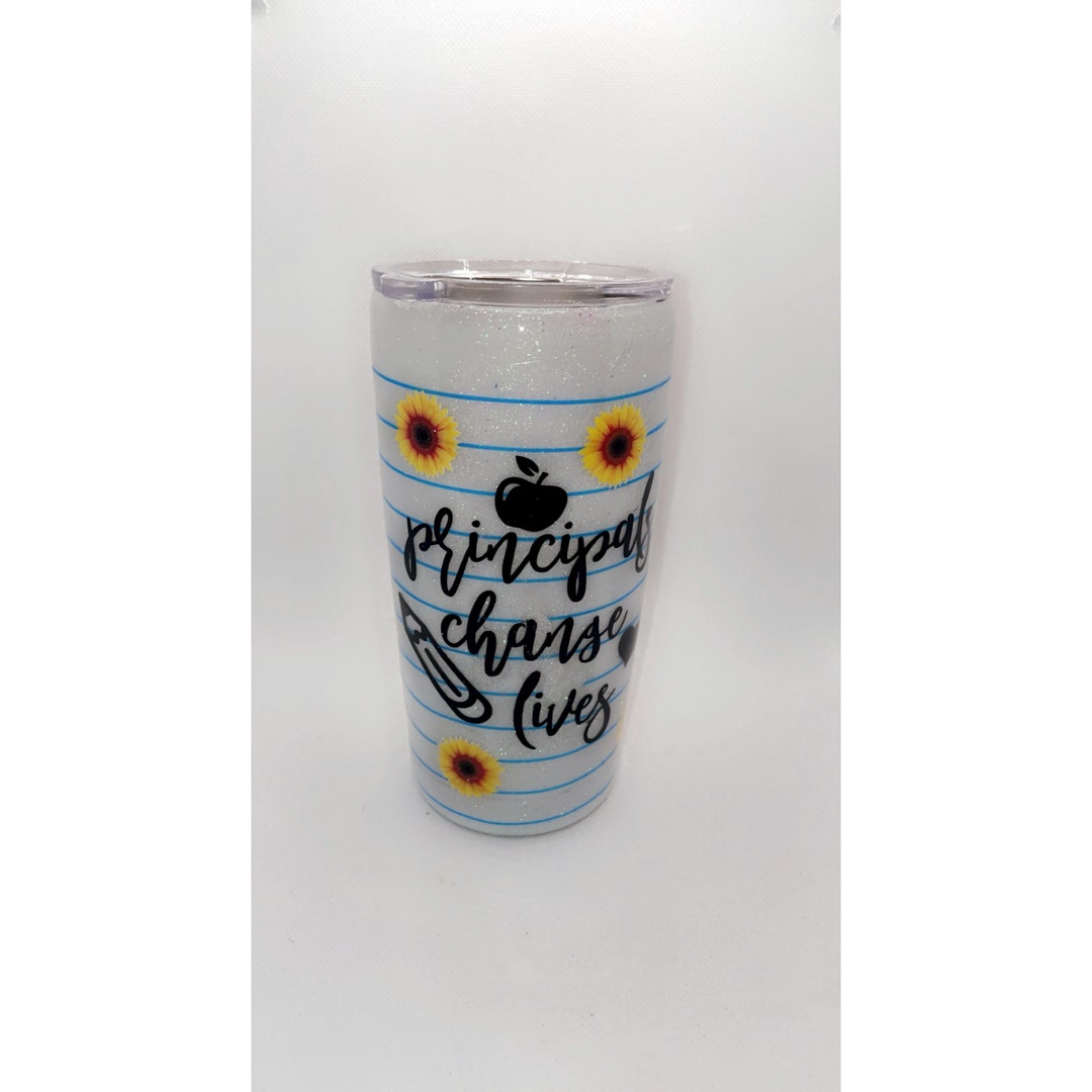 Notebook Paper Tumbler / Teacher Tumbler/ Principal Tumbler - Etsy