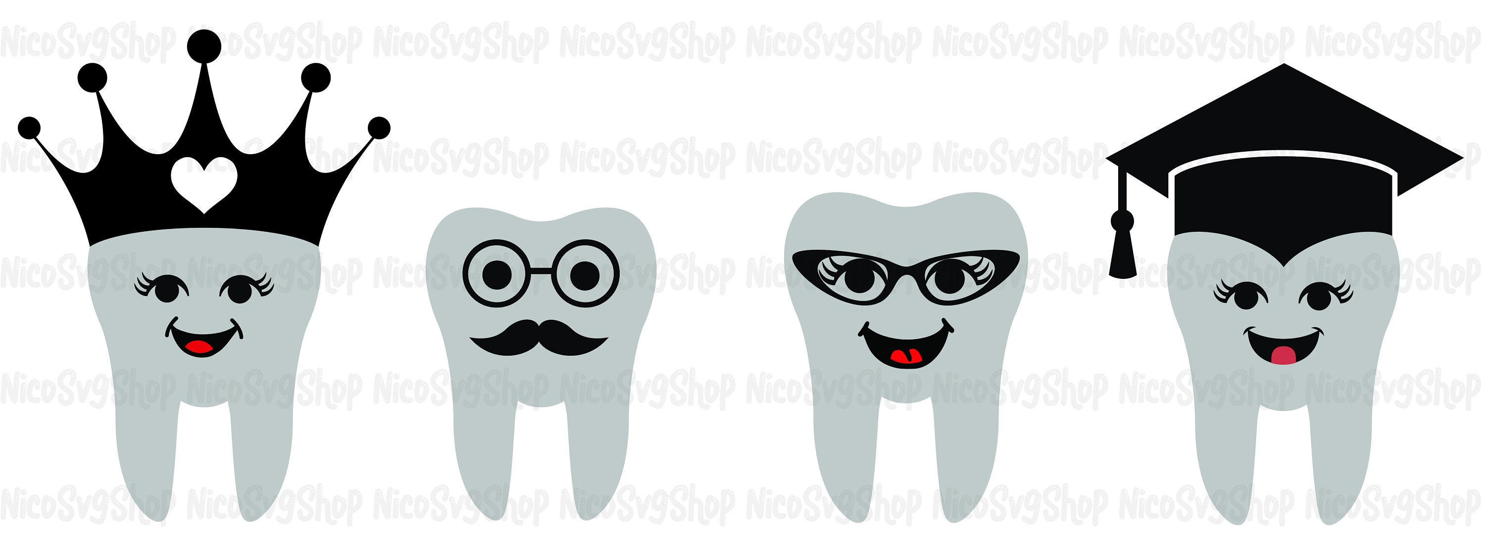 Tooth SVG, Tooth Bundle SVG, Dental SVG, Dentist Tooth Svg. Files for ...