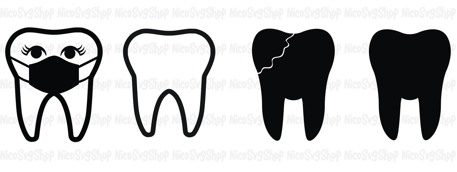 Tooth SVG, Tooth Bundle SVG, Dental SVG, Dentist Tooth Svg. Files for ...