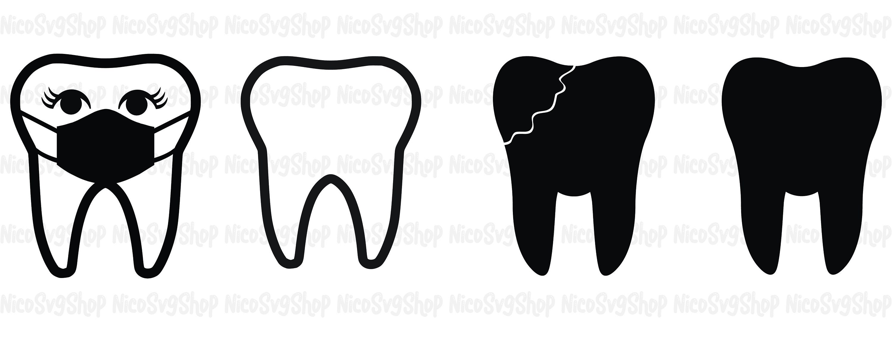 Tooth SVG, Tooth Bundle SVG, Dental SVG, Dentist Tooth Svg. Files for ...