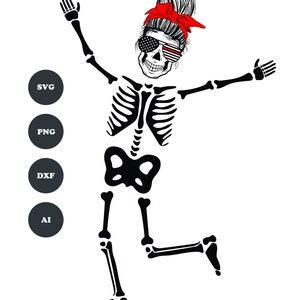 Skeleton Skull SVG Bundle. Files for Cricut png svg dxf | Etsy