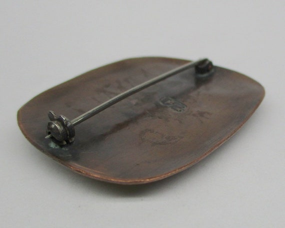 Mid century modern pin of deer , copper and brass , m… - Gem