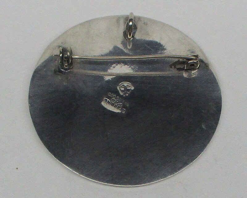 Sterling Sun Dial Pin Marked RAG Mexico 925 Eagle 1 Mark - Etsy