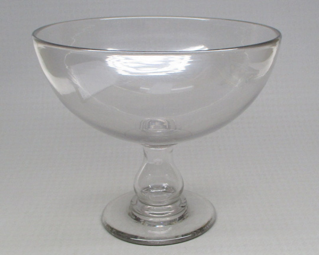 Blown Glass Compote With Hollow Stem , Looks Like a Possibly Pittsburgh ...