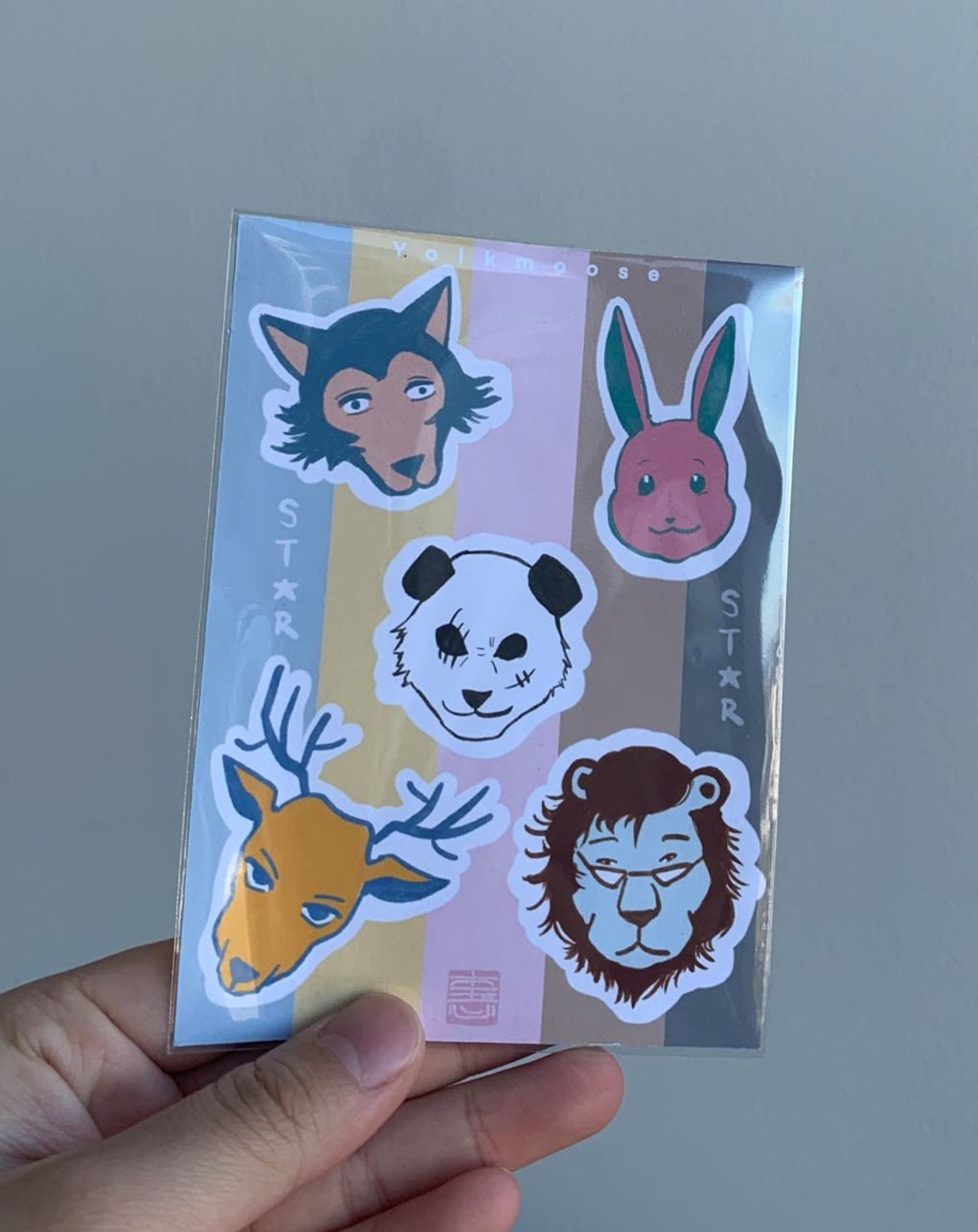 Beastars Matte Sticker Set | 5 Pcs - Etsy