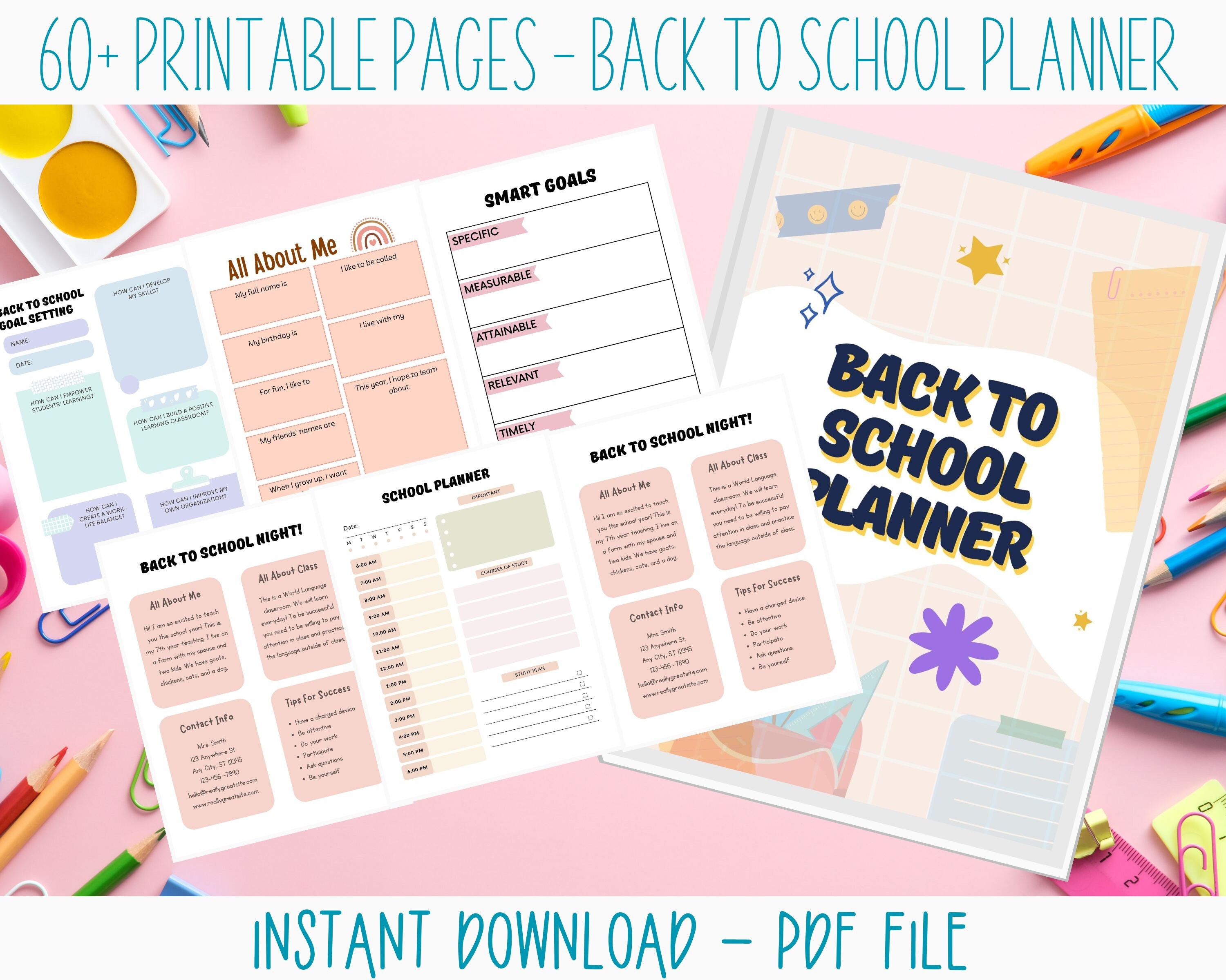 Faith-focused Back to School Planner for Kids Christian Daily Organizer ...