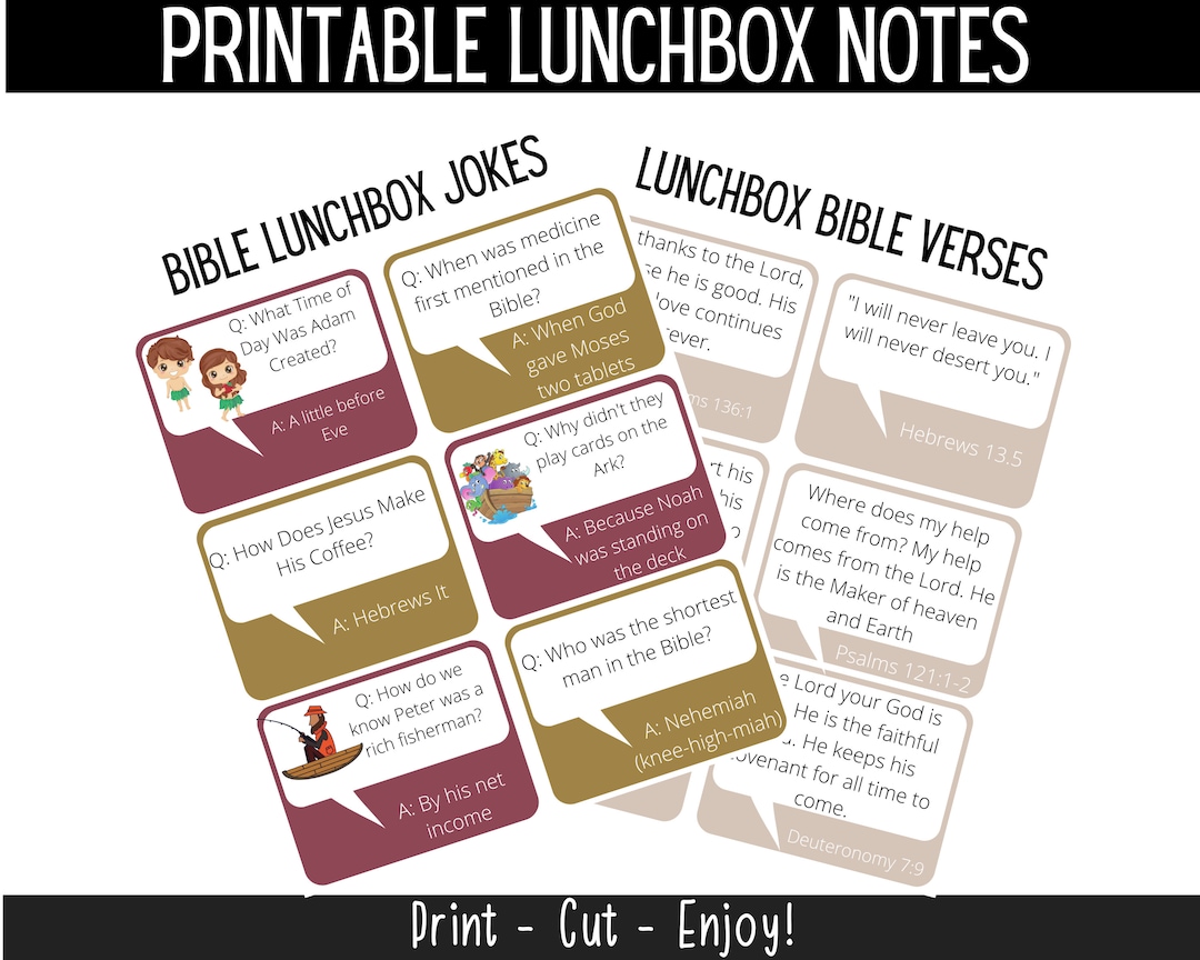 Fun & Faith Lunch Box Notes: Encouraging Bible Verses and Christian ...