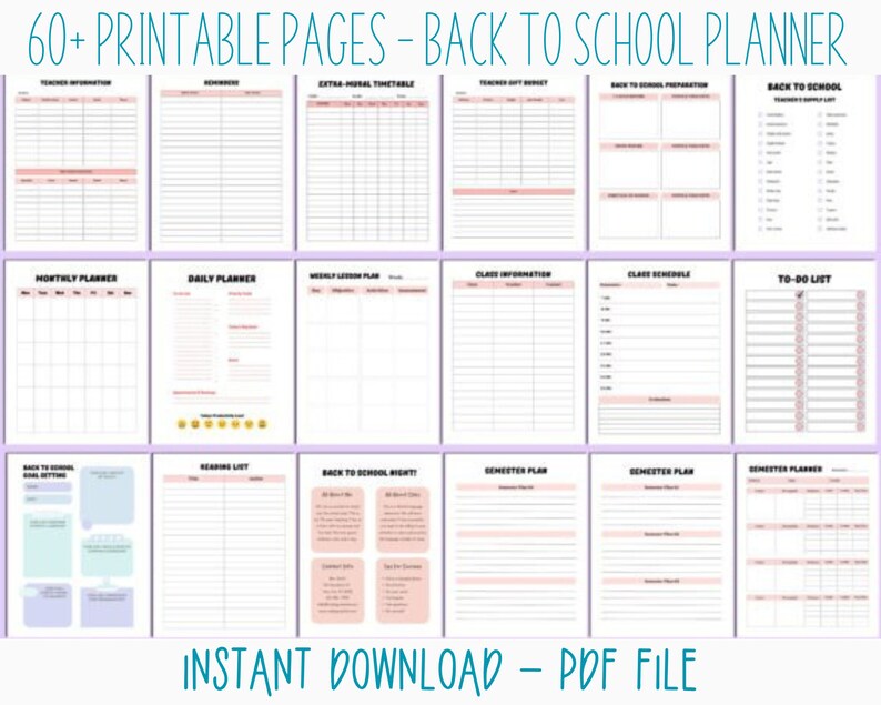 Faith-focused Back to School Planner for Kids Christian Daily Organizer ...