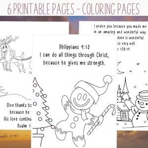 Christian Bible Verse Coloring Pages for Christmas With Scripture for ...