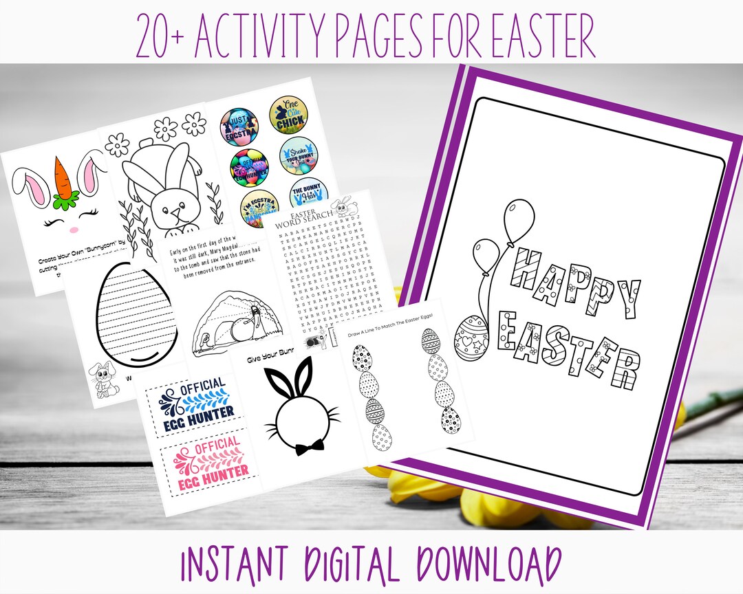 Faithful Easter & Resurrection of Jesus Printable Activity Book for ...