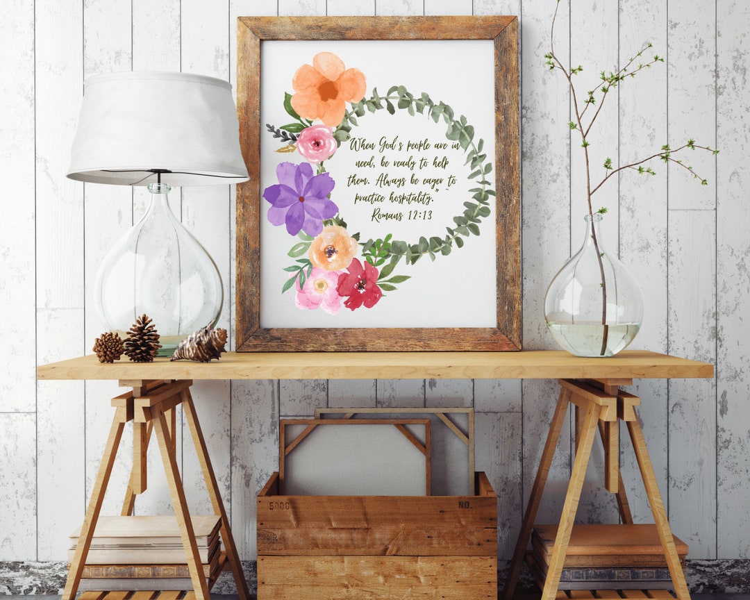Scripture About Helping Others Christian Bible Verse Printable Wall ...