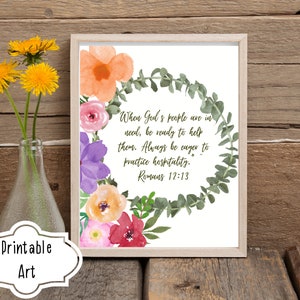 Scripture About Helping Others Christian Bible Verse Printable Wall ...