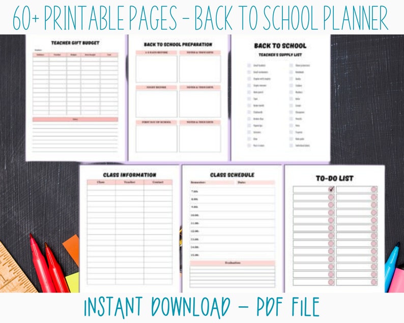 Faith-focused Back to School Planner for Kids Christian Daily Organizer ...